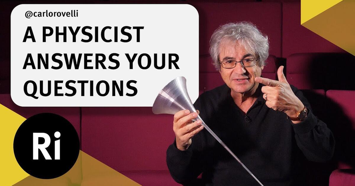 Ask physicist Carlo Rovelli - black holes, white holes, and more ...